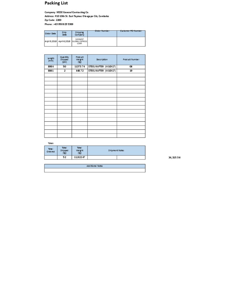 Company: MSSE General Contracting Co. Address: #10 10th St. East ...