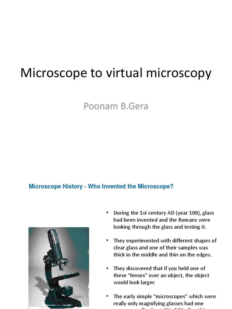 Microscope To Virtual Microscope | PDF | Microscope | Microscopy