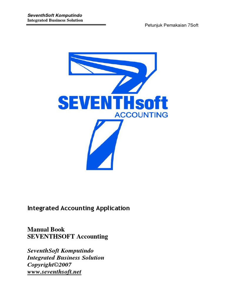 Petunjuk Pemakaian 7soft PDF | PDF | Computer Data | Computing