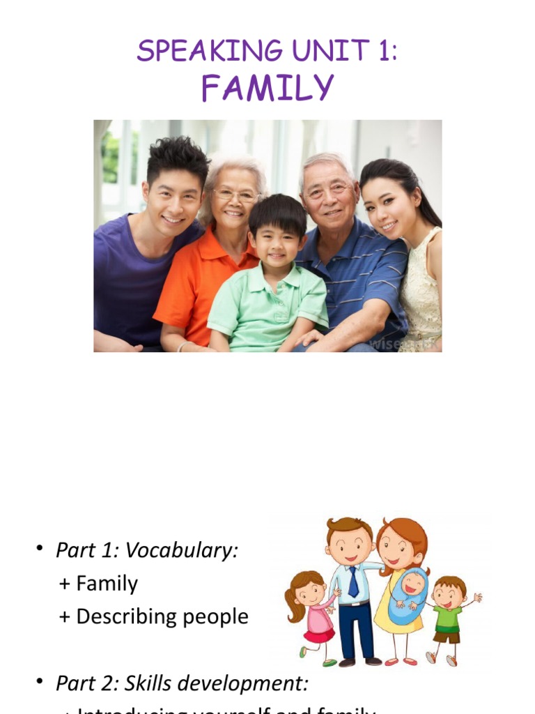 Family Vocabulary & Skills Guide | PDF