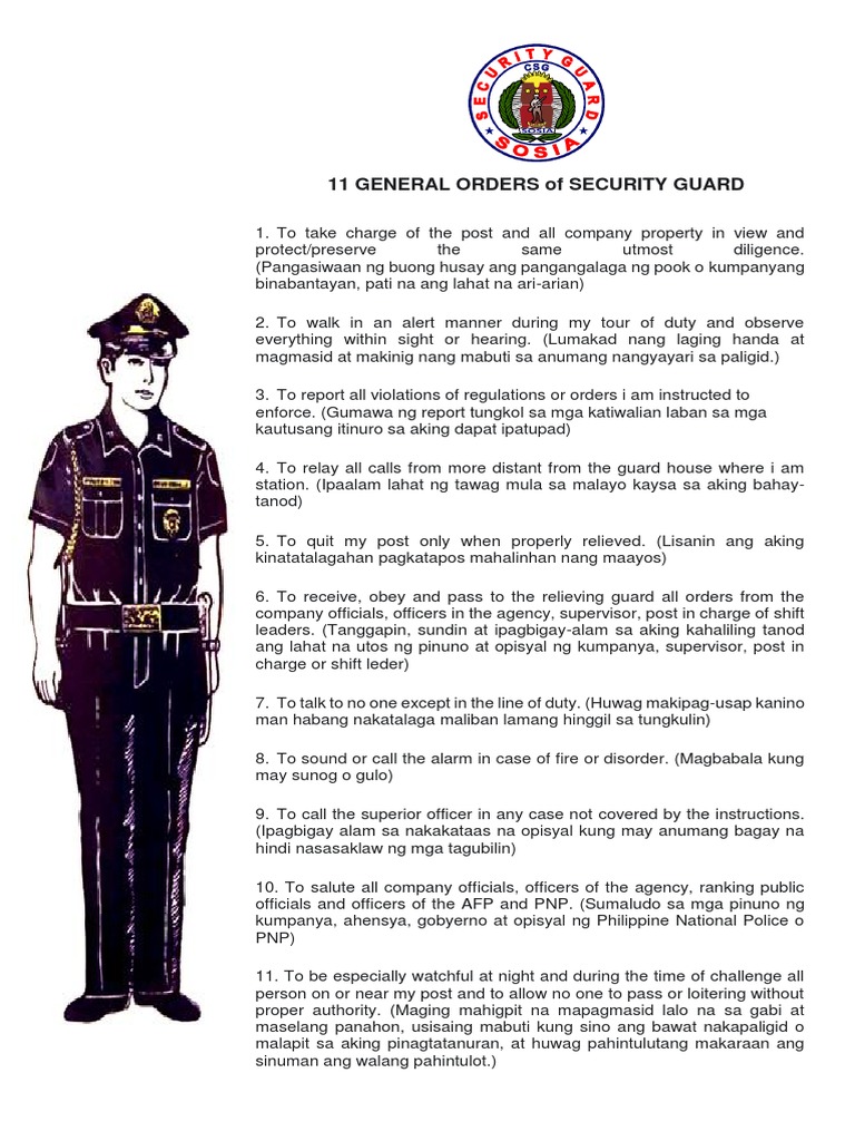 11 General Orders | PDF