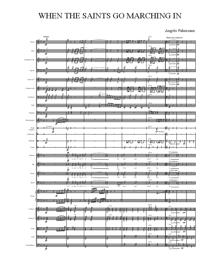 When The Saints - Partitura | PDF | Elements Of Music | Music Theory