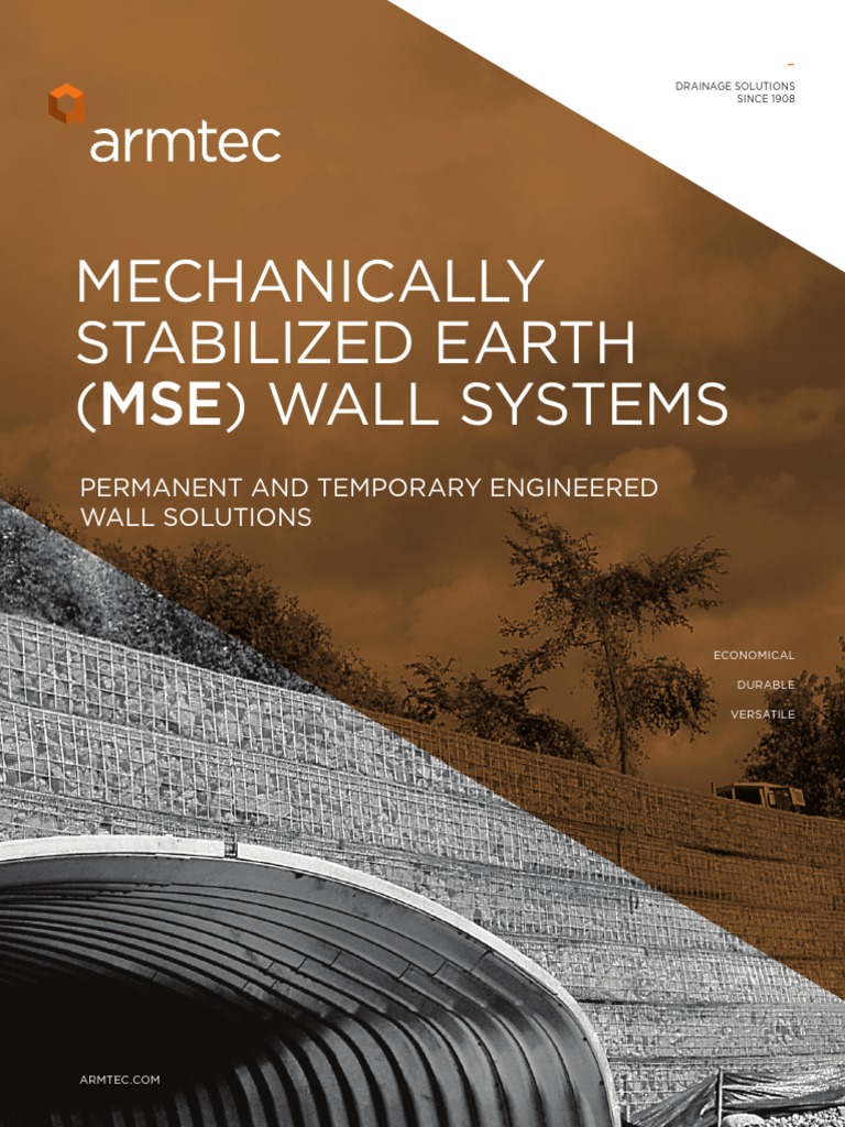 MSE Wall Systems Brochure 2016 11 E | PDF | Infrastructure | Engineering