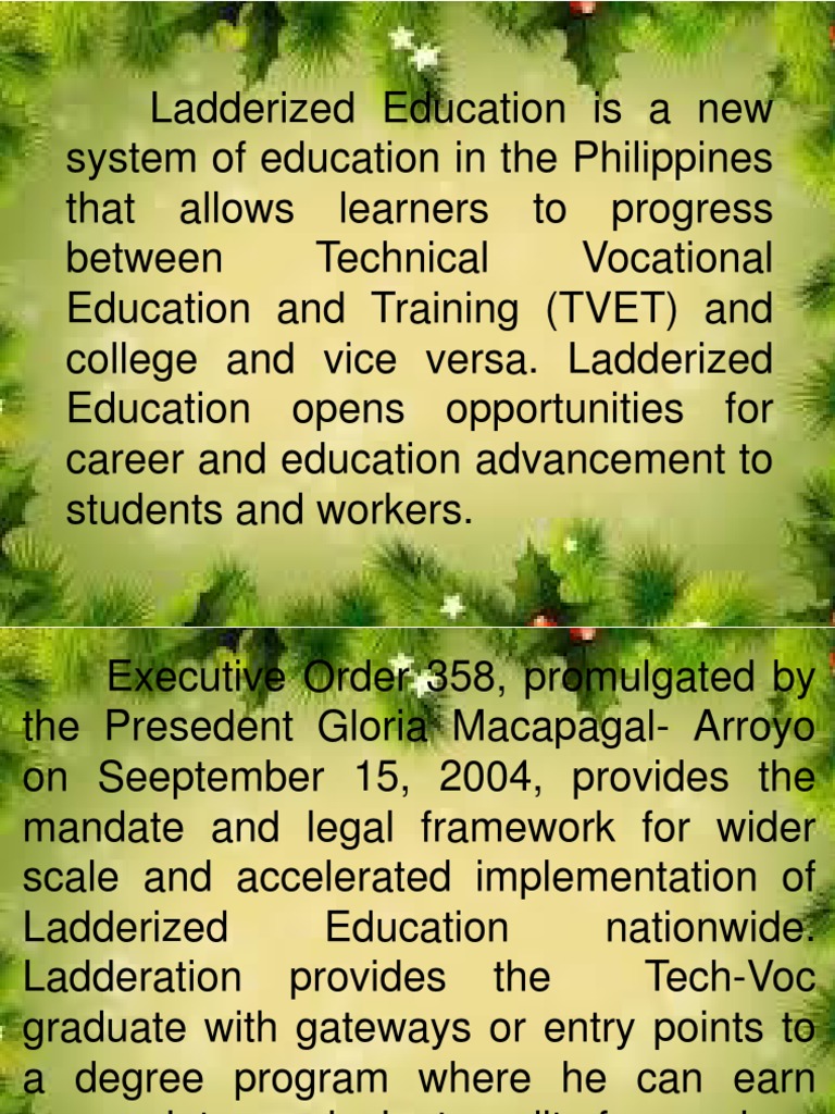 Ladderized Education Program | PDF | Vocational Education | Academic Degree