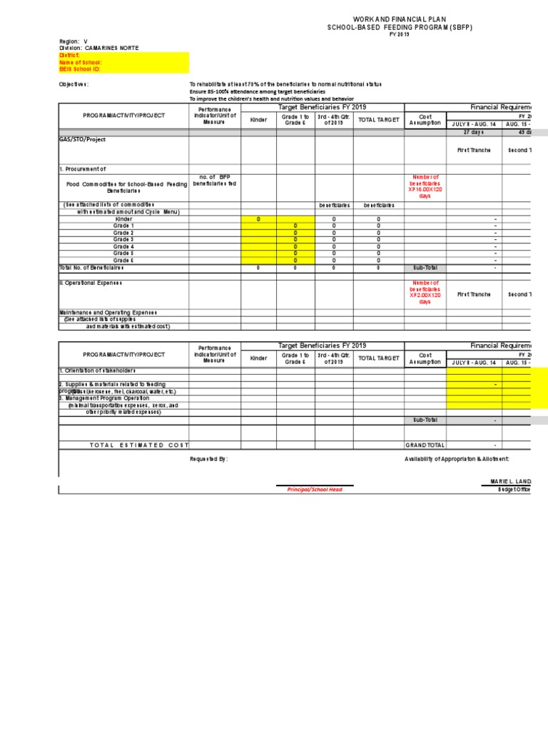 SBFP Revised App Form | PDF | Economies | Business
