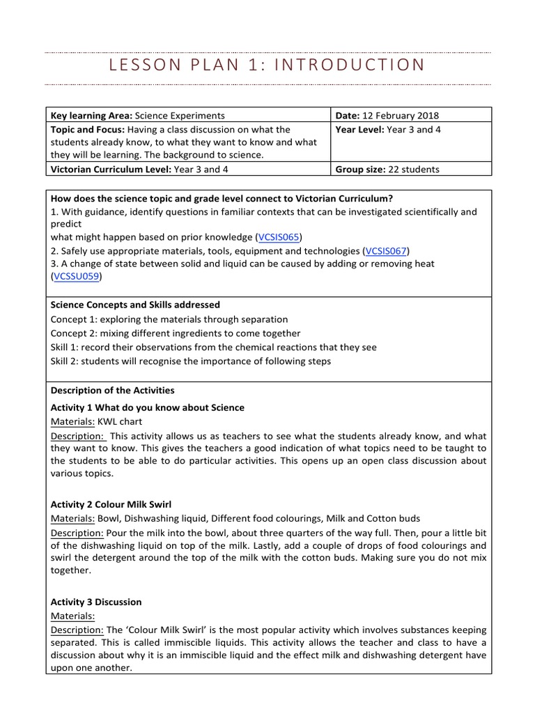 Science Experiments You Can Eat Lesson Plan | PDF | Ice | Curriculum