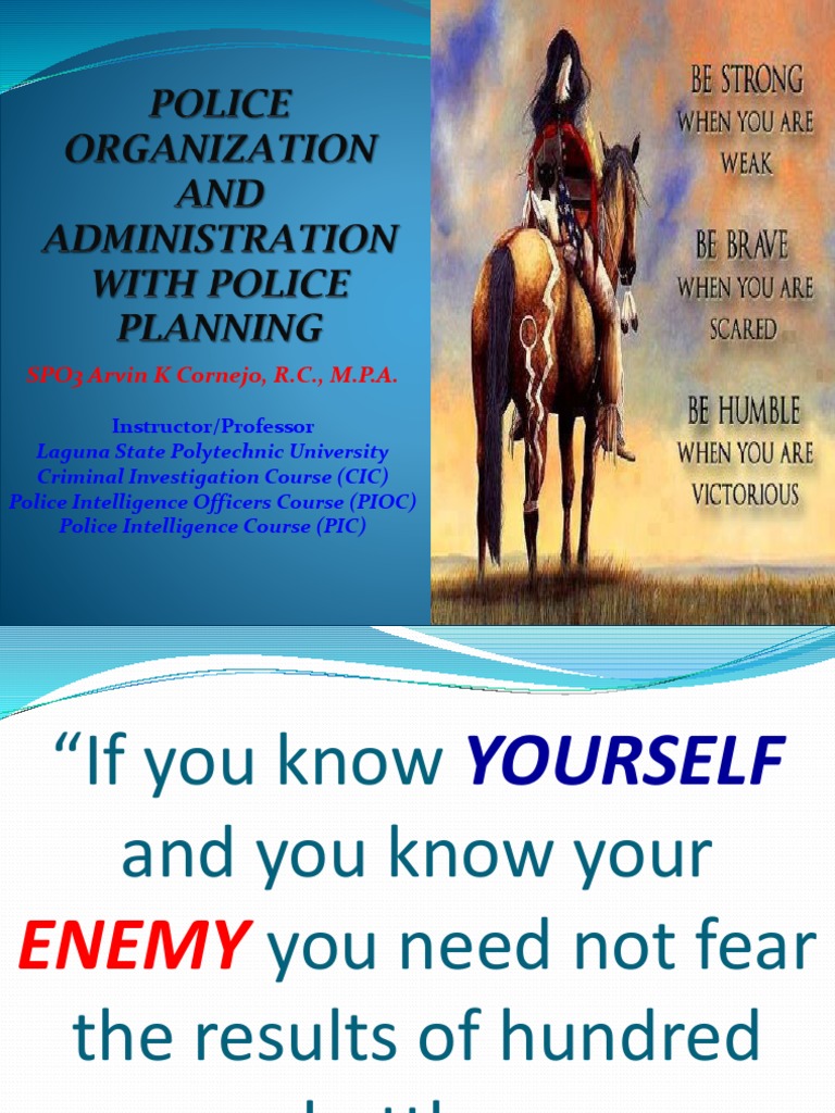 Police Organization and Administration | PDF | Police | Sheriff