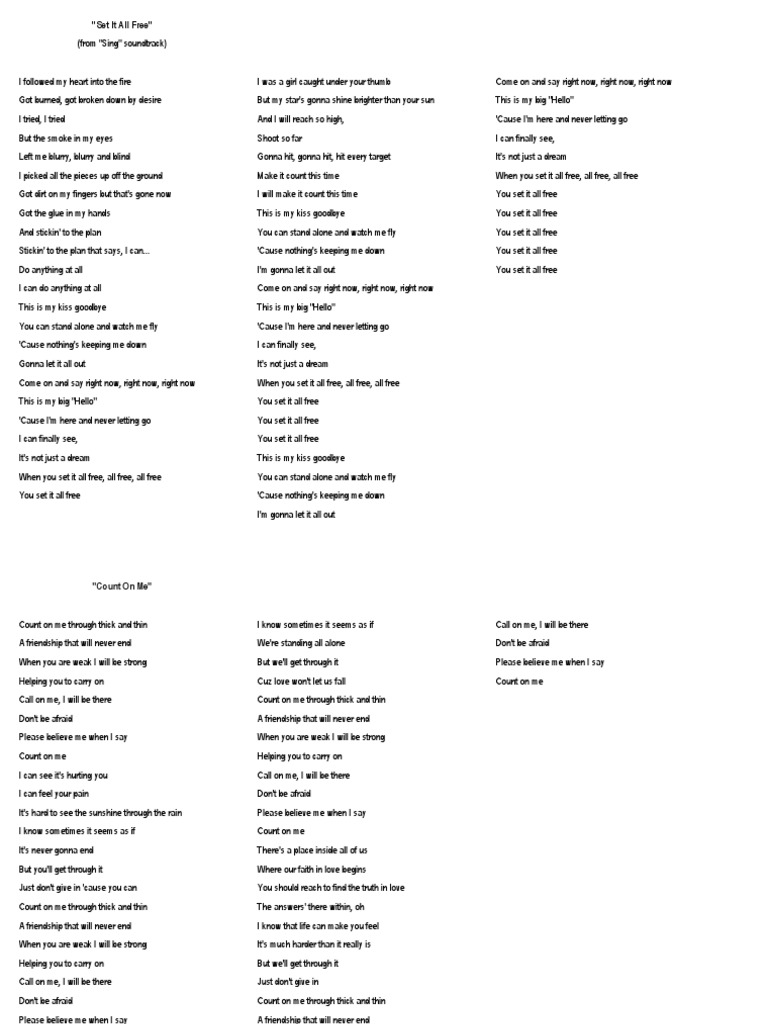 Moving Up Lyrics 2018 | PDF