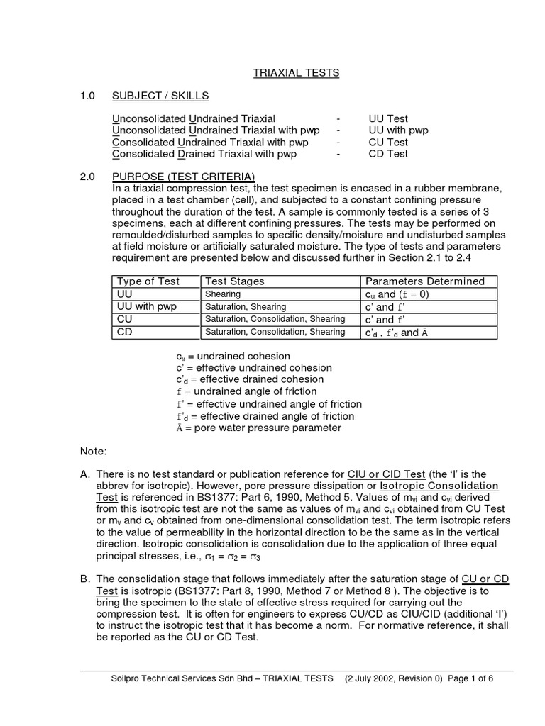 Triaxial Tests | PDF | Materials | Nature