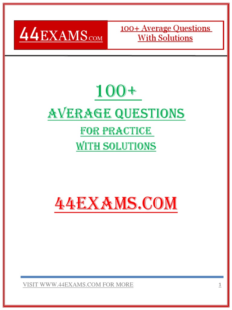 Average Questions | PDF | Nature | Business