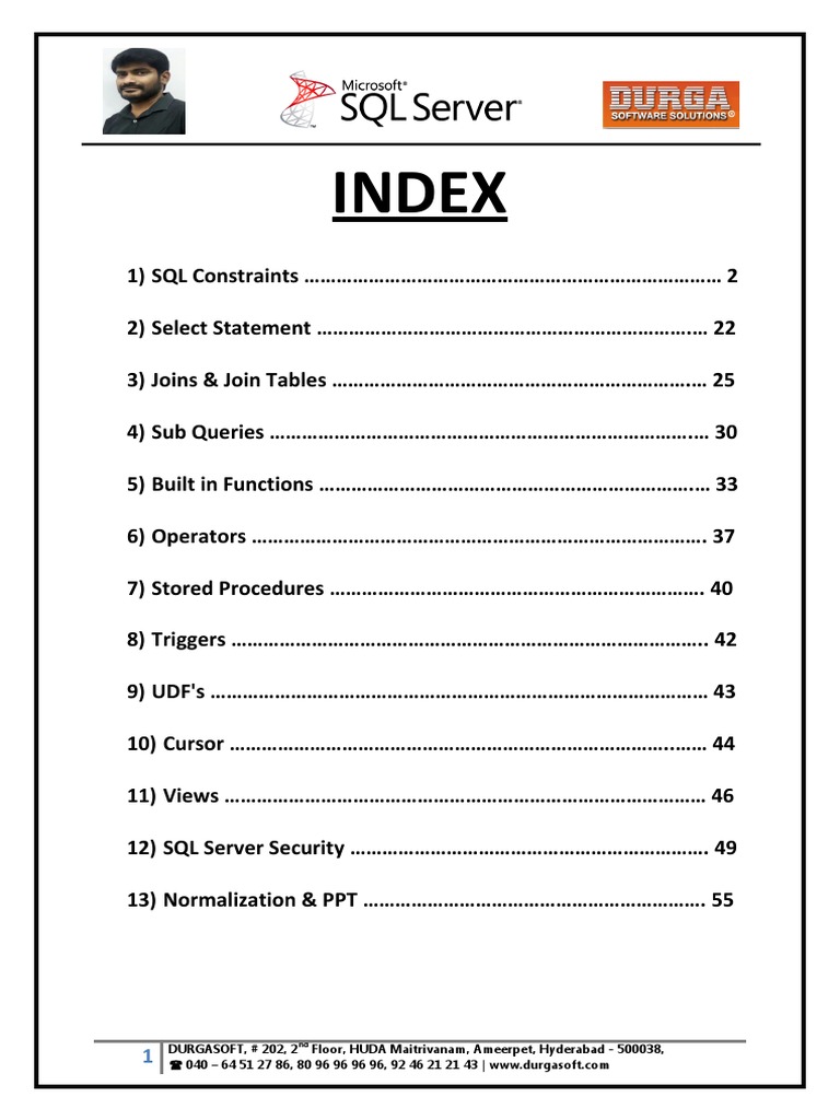 SQL Server Very Good Content | Download Free PDF | Sql | Databases