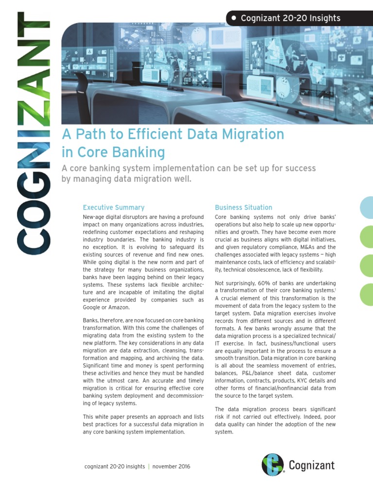 A Path To Efficient Data Migration in Core Banking Codex2287 PDF | PDF ...