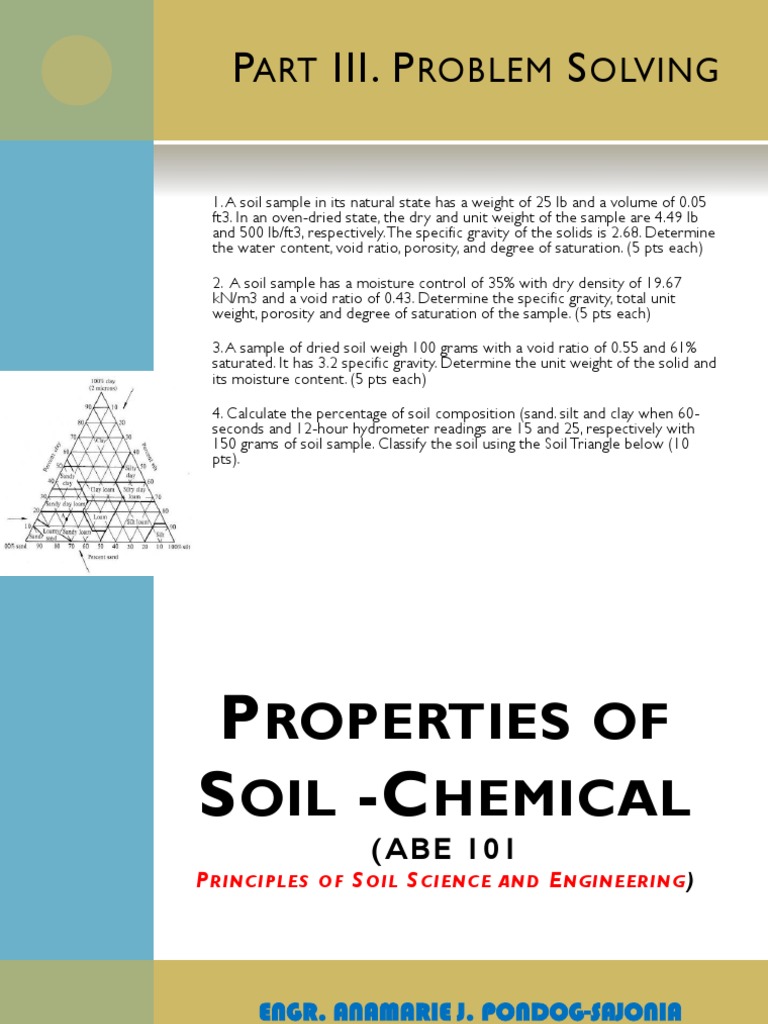 P Iii. P S: ART Roblem Olving | PDF | Ion | Soil