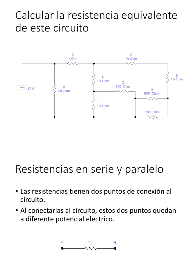 Cálculo Resistencias Serie Paralelo | PDF