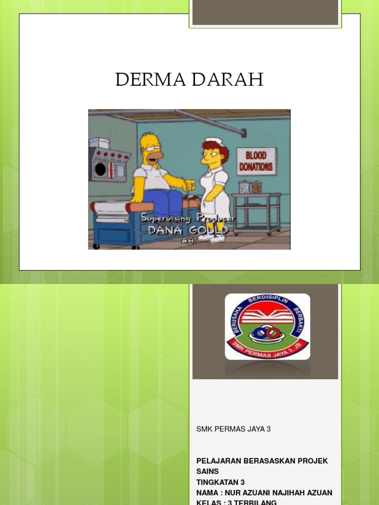Sains Presentation Dermas Darah Tingkatan 3 | PDF