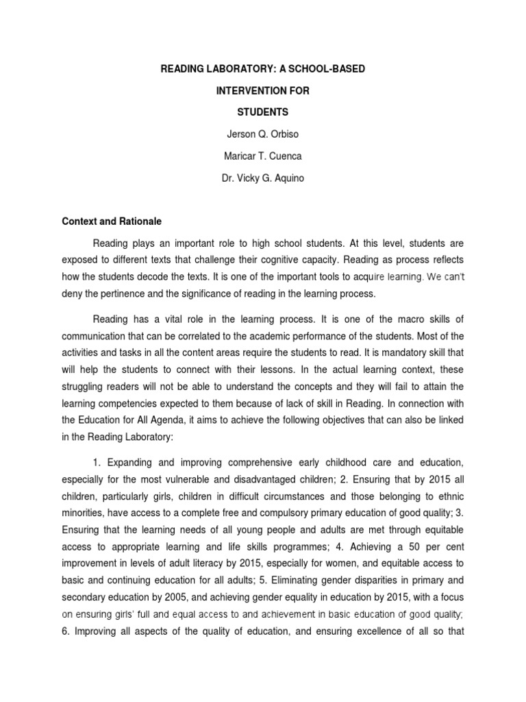 Reading Laboratory PDF | PDF | Reading Comprehension | Literacy