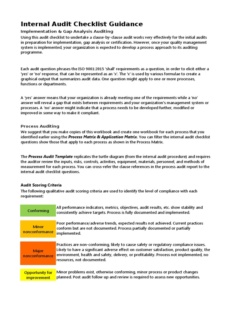 QMS Internal Audit Checklist Demo | Quality Management System | Audit