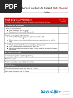BLS Skills Checklist | PDF | Cardiopulmonary Resuscitation | Clinical ...