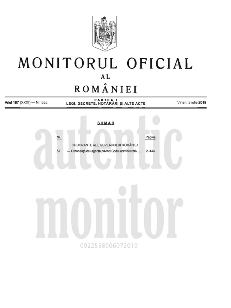 Codul Administrativ | PDF