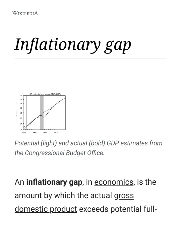 Inflationary Gap - Wikipedia | PDF | Macroeconomics | Economies