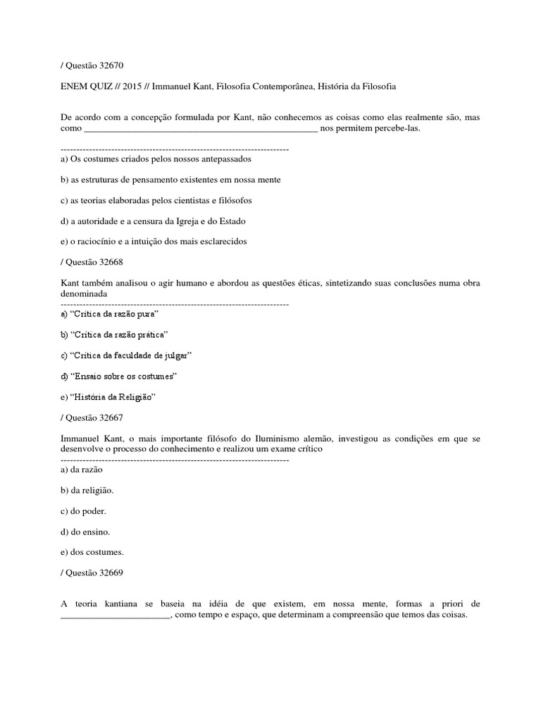 Enem Quiz | PDF | Marxismo | Karl Marx