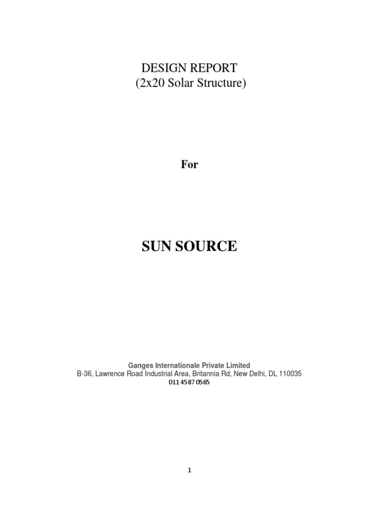 Structure Design Report | PDF | Buckling | Deep Foundation