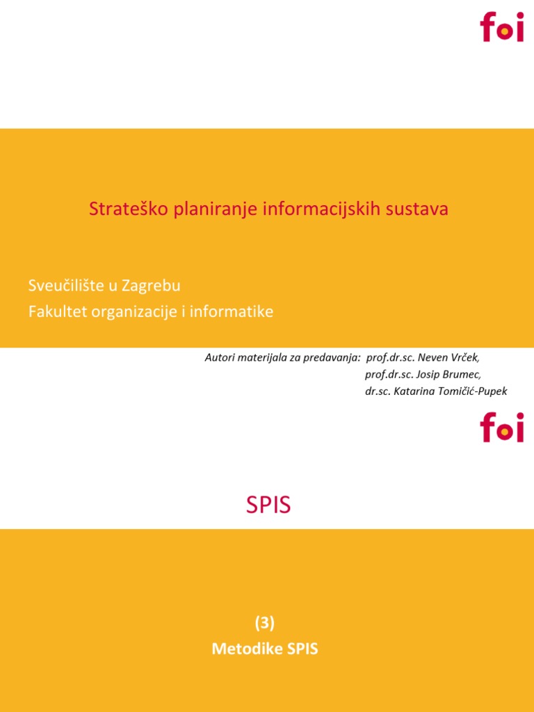 Spis 03 Metodike Spis | PDF | Business Process | Software Development