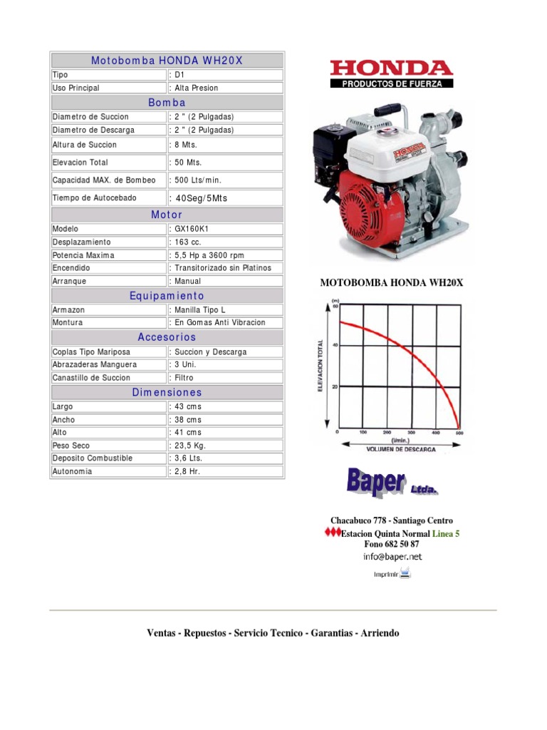 Honda wh20x PDF | PDF