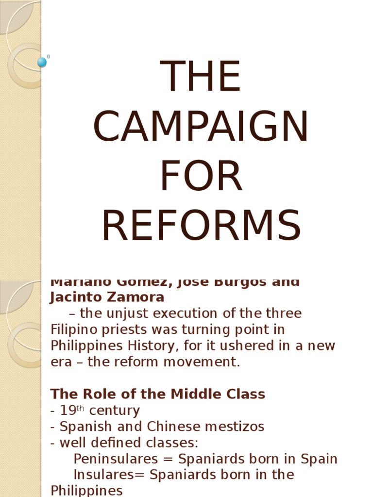 The Campaign For Reforms | PDF | Philippines