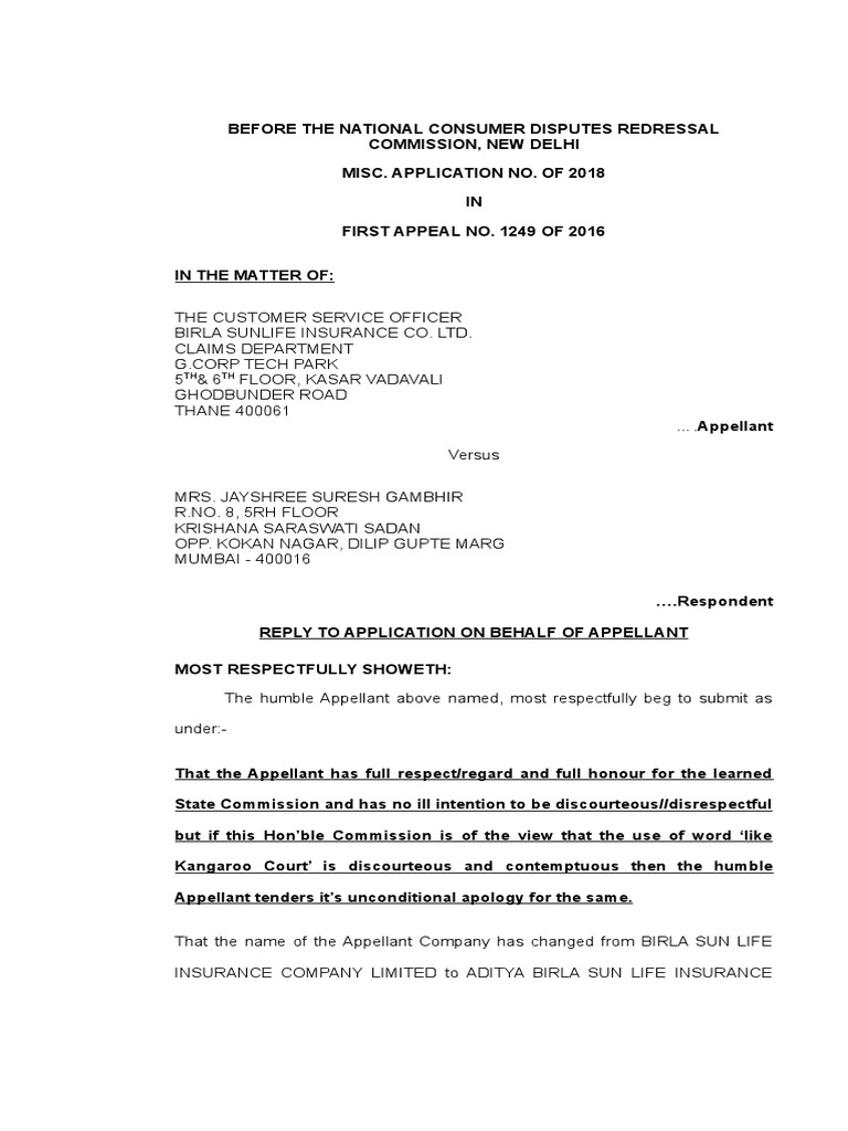 Reply To Application Contempt | Download Free PDF | Contempt Of Court ...