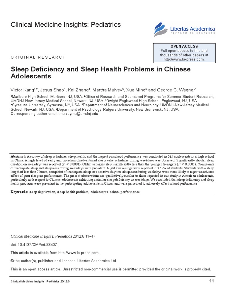 Sleep Deficiency | PDF | Sleep Deprivation | Sleep