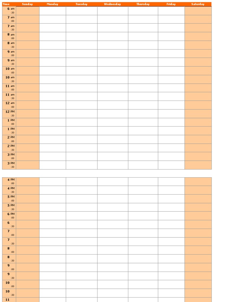 Time Table | PDF
