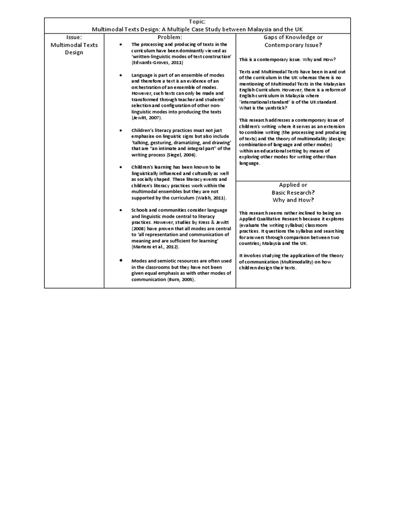 Research Framework Flowchart | PDF | Pedagogy | Literacy