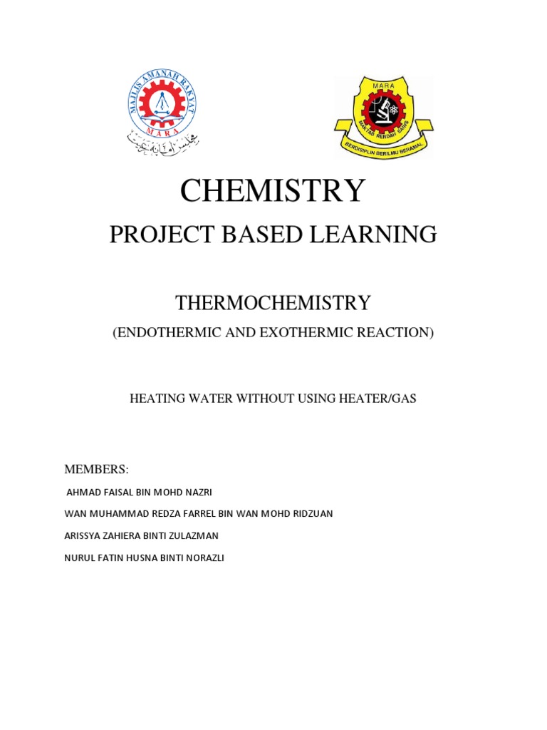 Chemistry: Project Based Learning | PDF