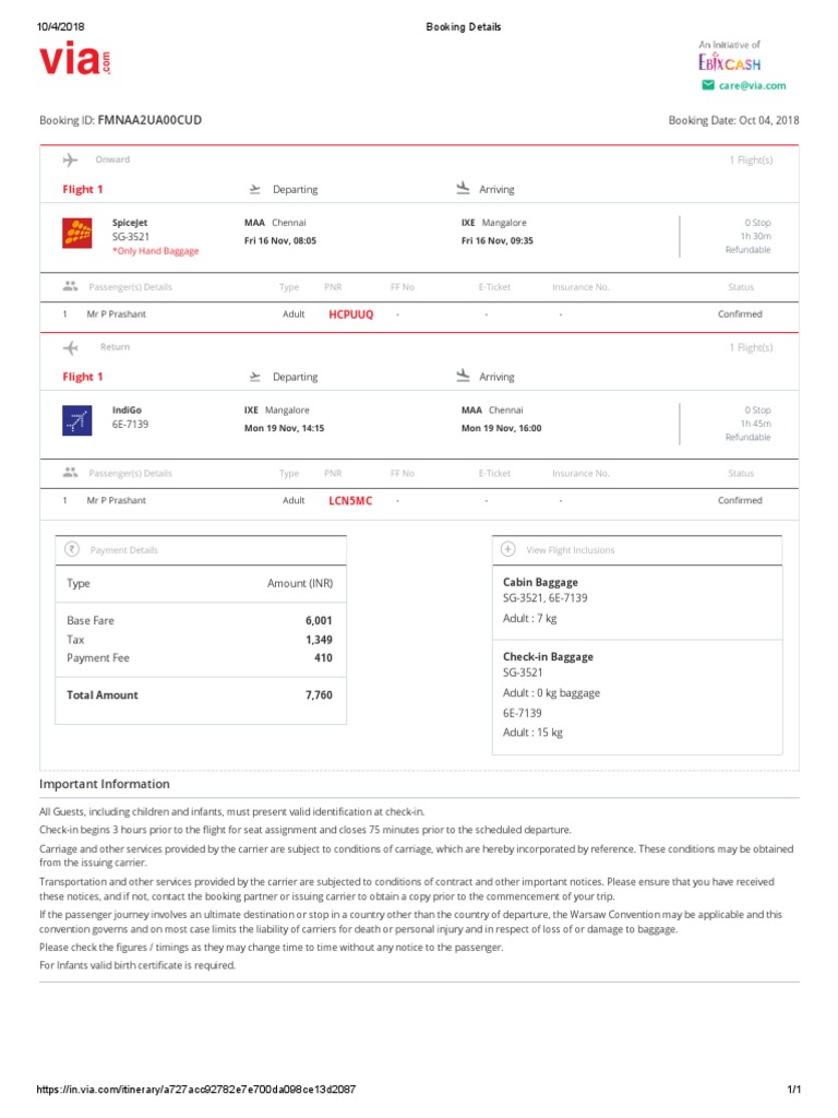 Convocation Flight Tickets | PDF | Transport | Service Industries