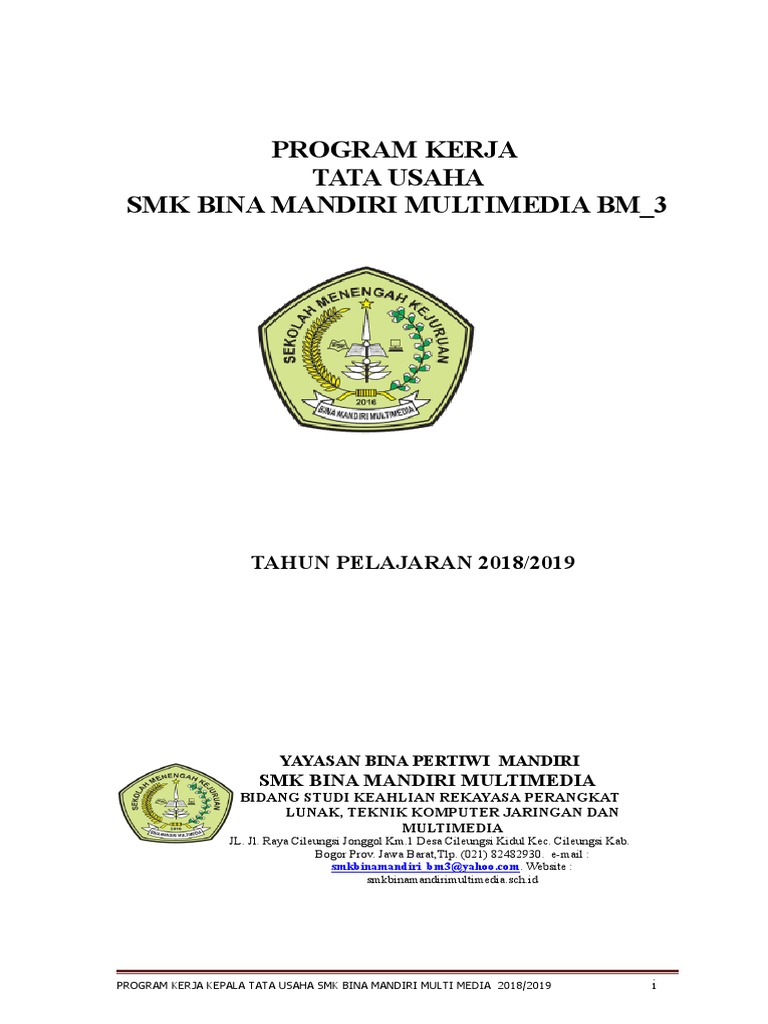 Program Kerja Tu Pdf