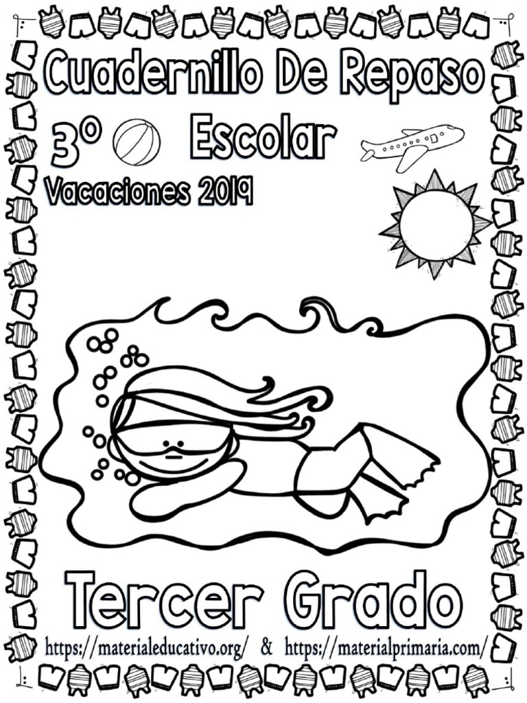 Cuadernillo de Ejercicios para El Verano. 3er Grado de Primaria. | PDF ...