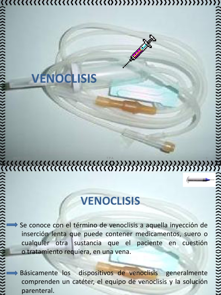 Partes y uso del equipo de venoclisis | PDF | Medicina | Especialidades ...