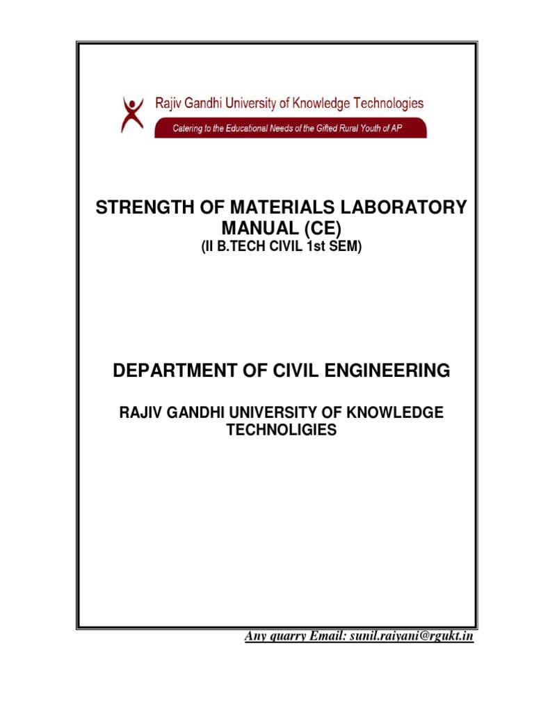 Mos Lab Manual PDF | PDF | Hardness | Deformation (Engineering)