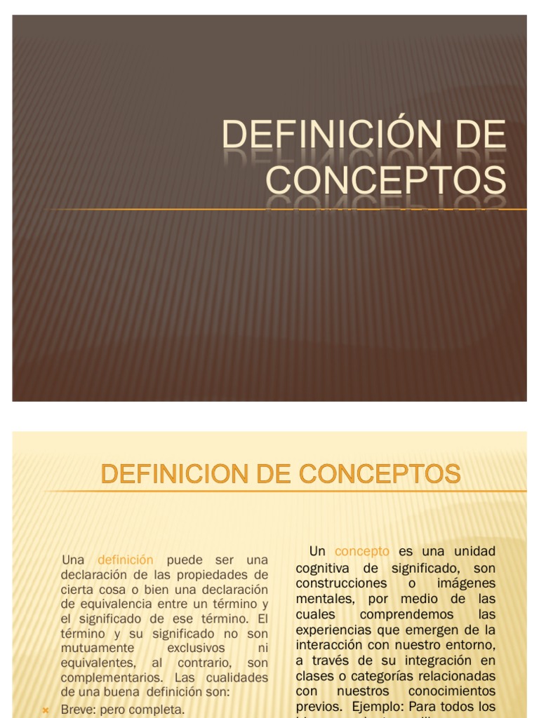 Definicion de Conceptos | PDF | Definición | Palabra