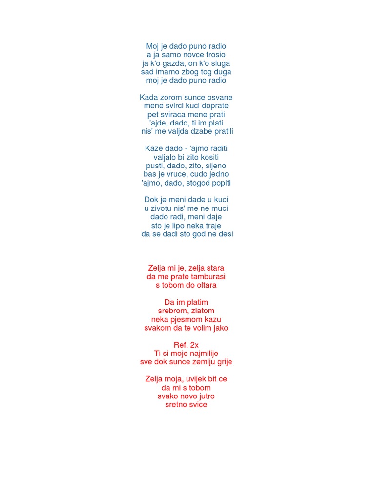 Pjesme | PDF