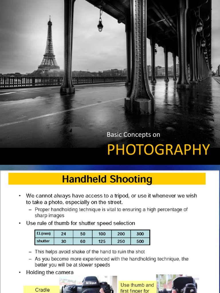 Photography: Basic Concepts On | PDF