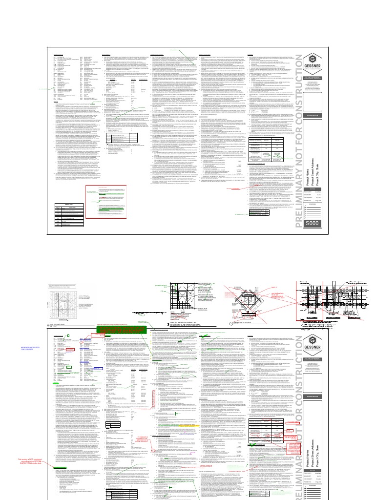 structural notes | Framing (Construction) | Concrete