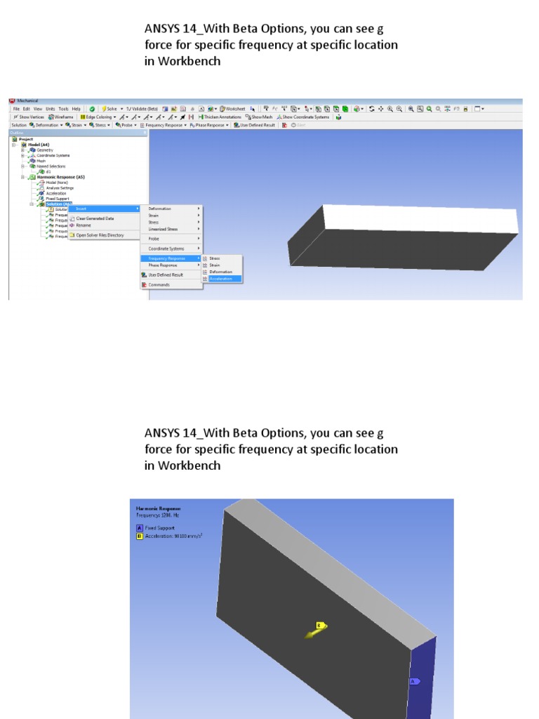 ANSYS 14: G-Force Analysis in Workbench | PDF | Teaching Methods ...
