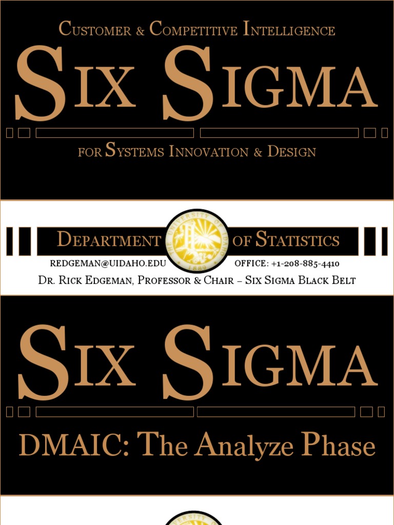 Six Sigma DMAIC Analyze | PDF | Statistical Hypothesis Testing | Six Sigma