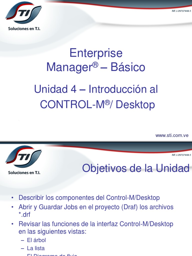 CTMEM - 04 Intro To Control M Desktop CursoSTI7.00-04 | PDF | Ciencias ...