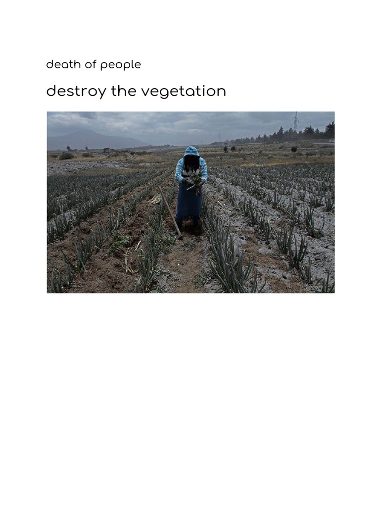 Destroy The Vegetation: Death of People | PDF