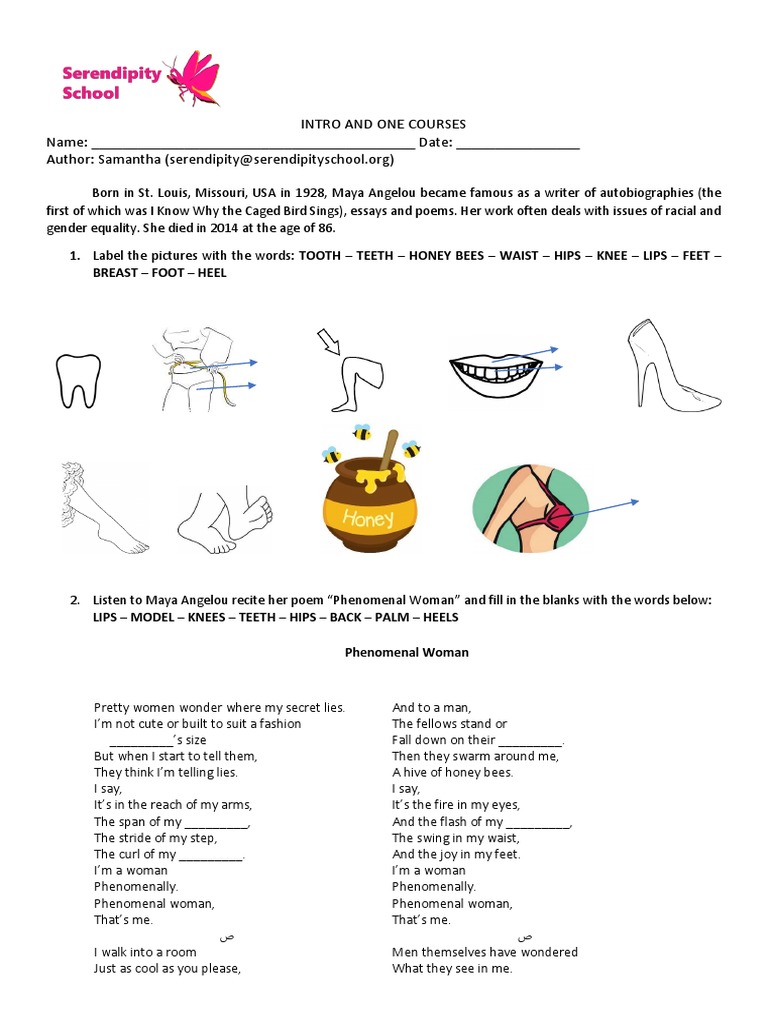 Phenomenal Woman Reading Activity | PDF | Maya Angelou