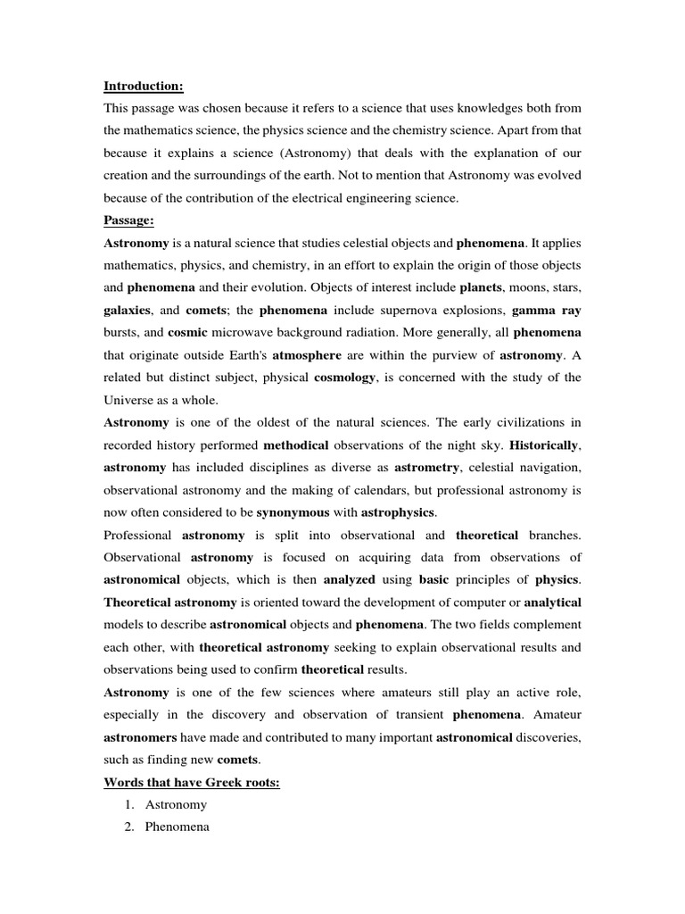 Astronomy Is A Natural Science That Studies Celestial Objects and ...