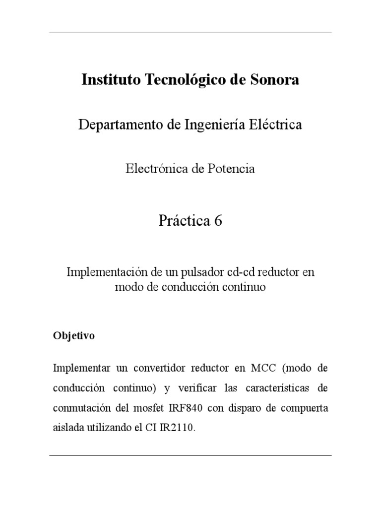 Practica 6 PDF | PDF | Transistor | Circuito integrado